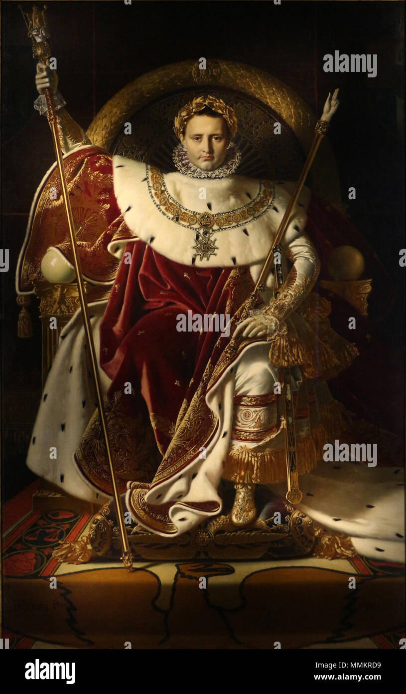 Portrait Of Napoleon On His Imperial Throne