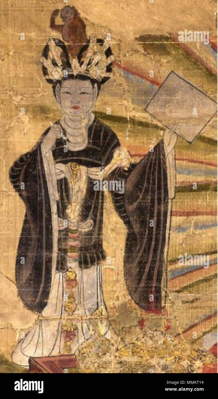 . English: Female figure as the planet Jupiter from the painting ...