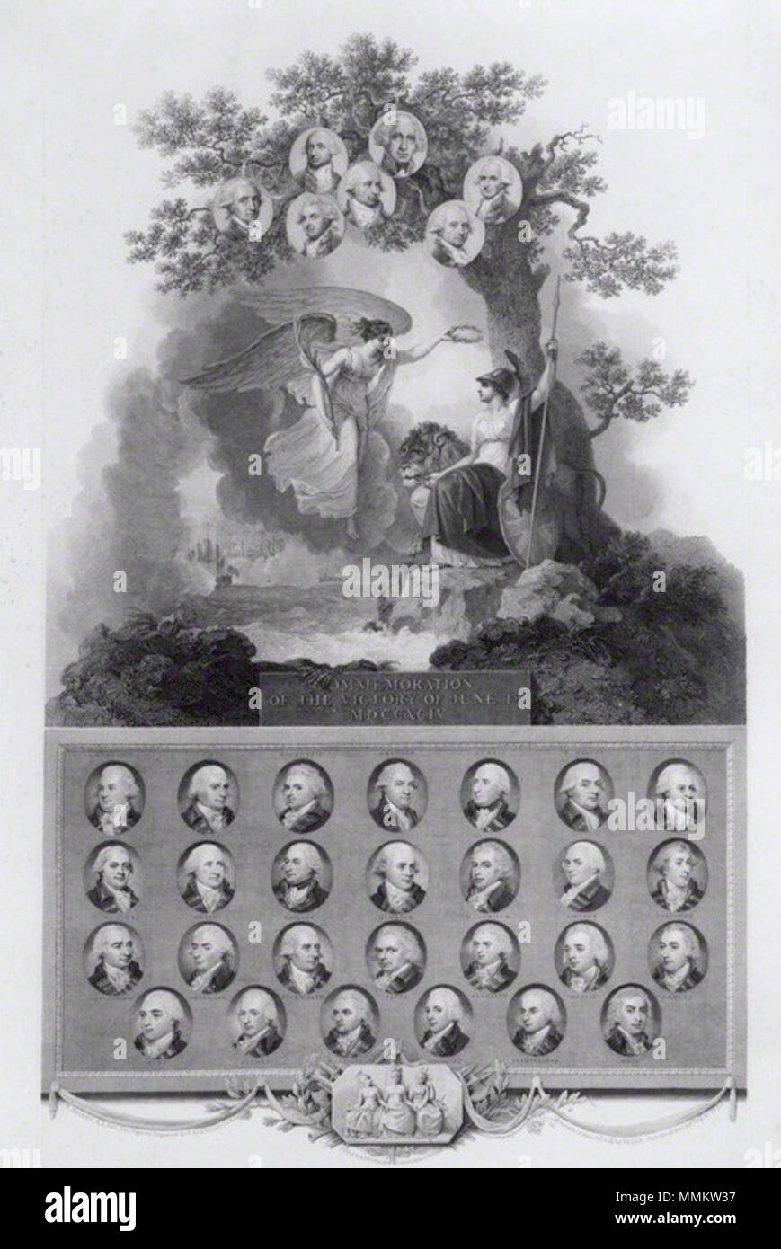 . English: Plate commemorating the Glorious First of June by Francesco ...