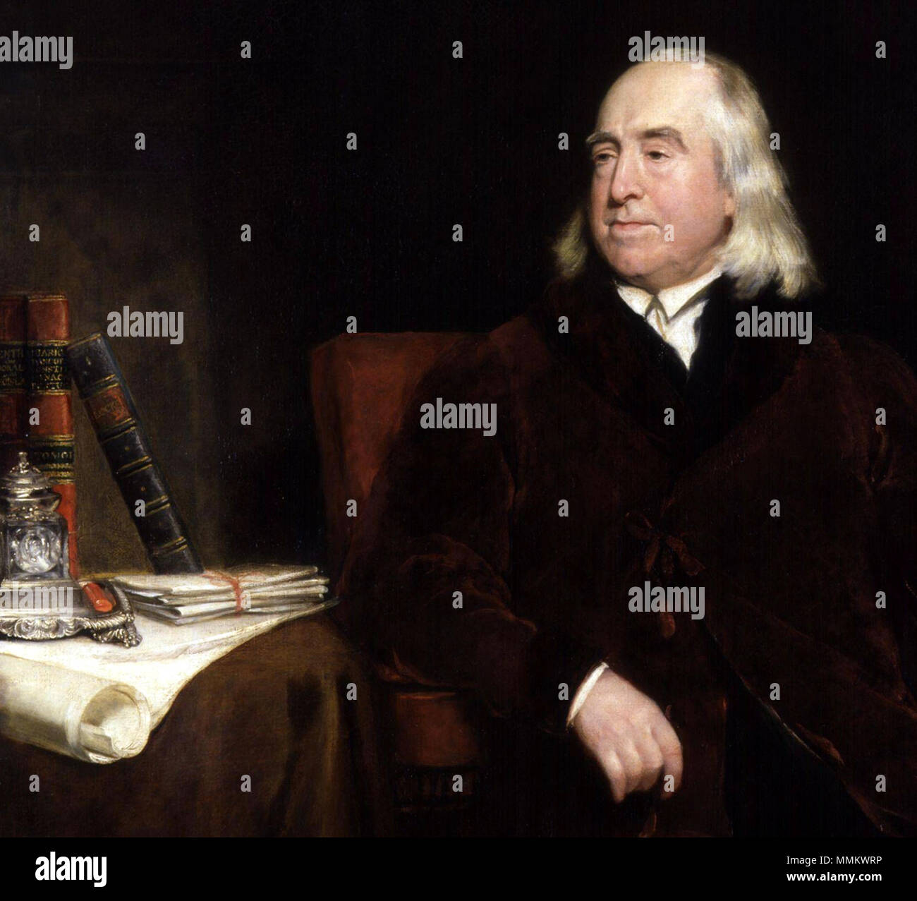 Portrait of Jeremy Bentham (1748-1832). exhibited 1829. Jeremy Bentham ...