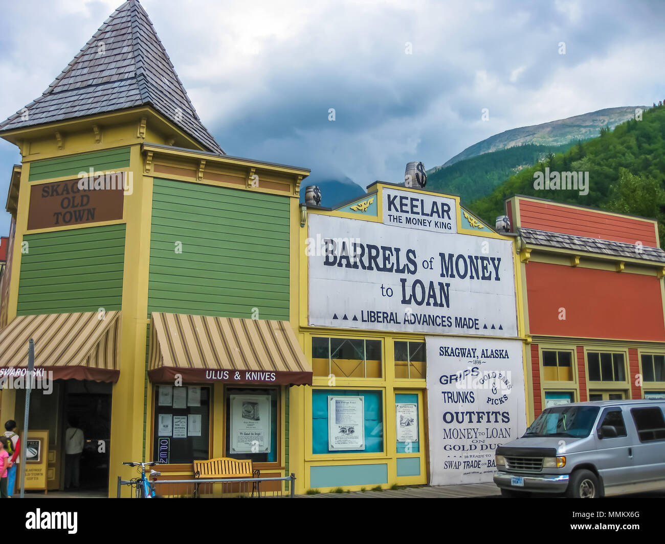 Skagway, Alaska, United States - August 7, 2009: Klondike Gold Rush ...