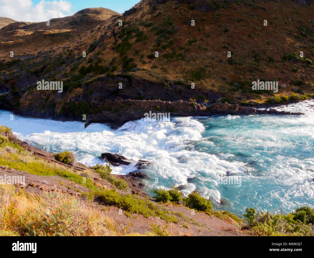 Salto Chico, Rio Paine, Torres del Paine National Park, Patagonia Stock ...