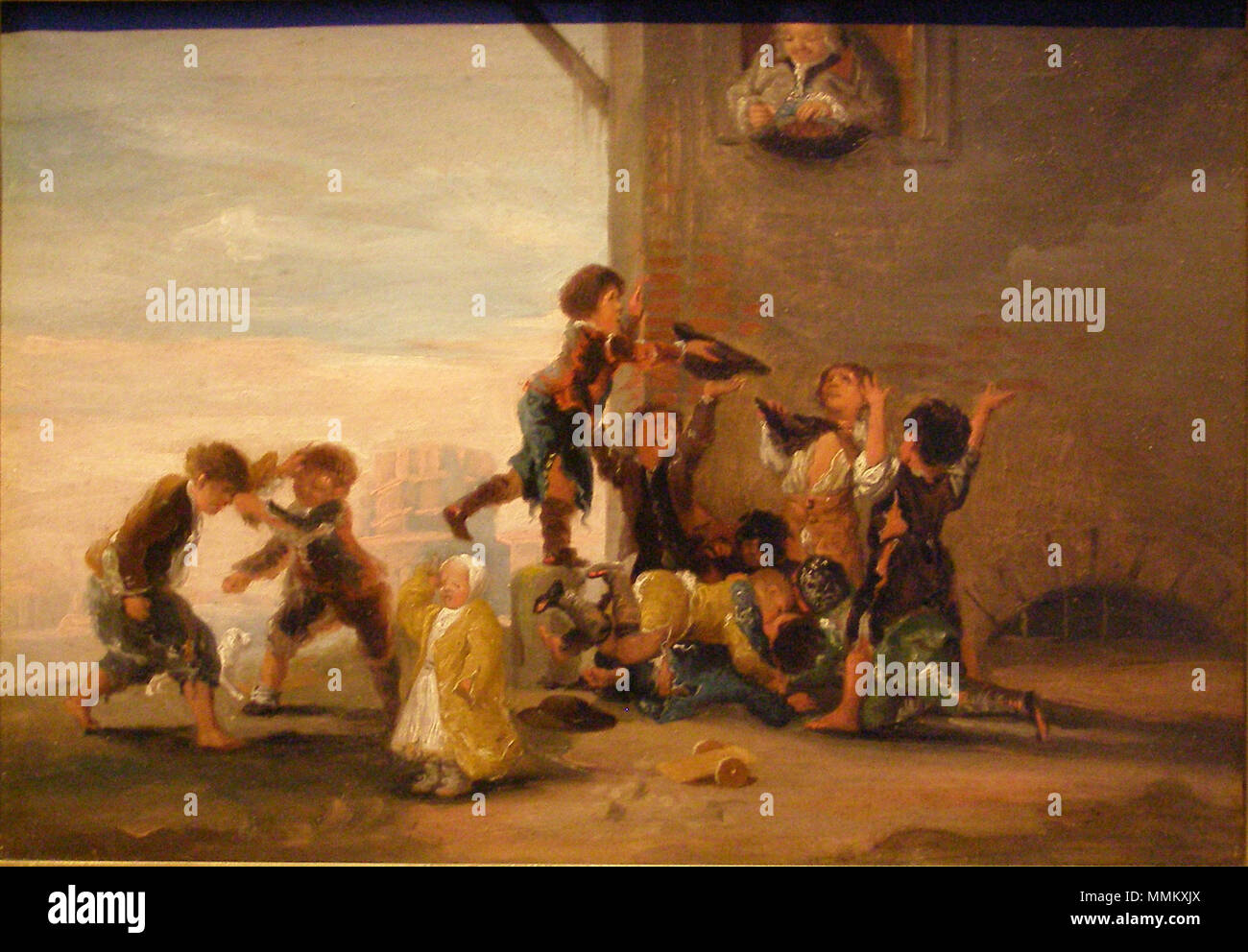 Children Fighting over Chestnuts.. between 1782 and 1785. Goya Zabawy ...