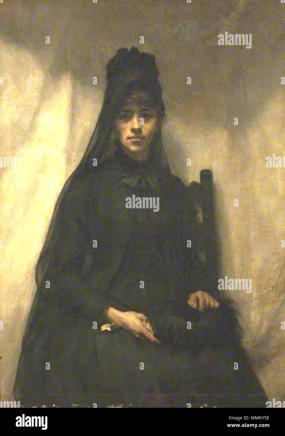 . Українська: Портрет художниці Anna Bilinska, полотно, олія, 128 на 90 ...