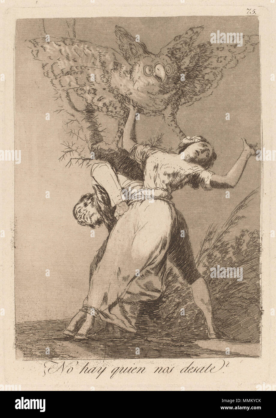 Francisco de Goya, Los caprichos: No hay quien nos desate, Spanish ...