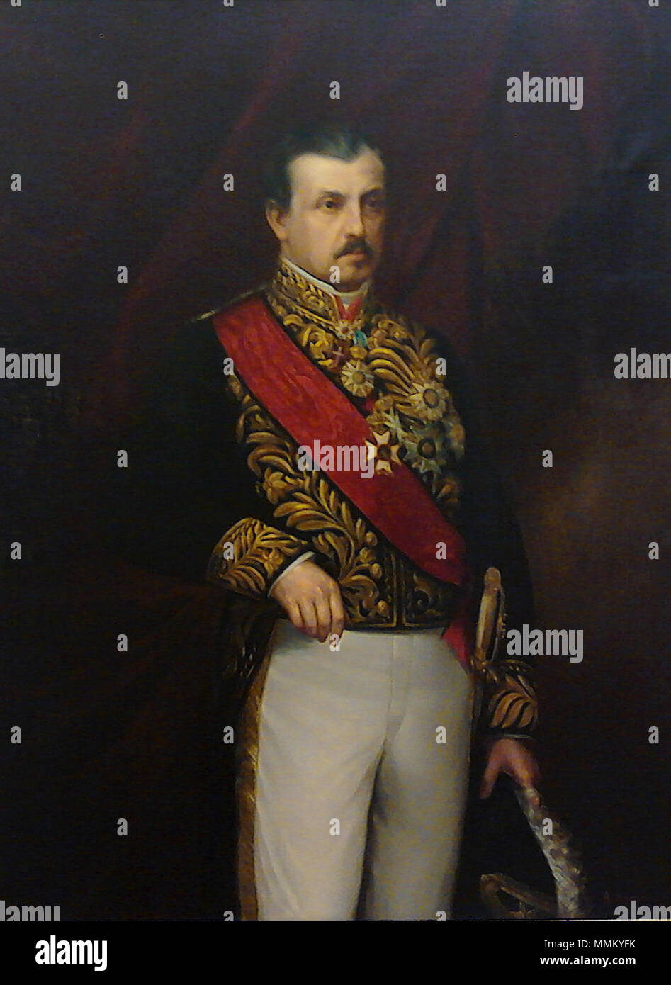 Pedro Américo - Retrato do Visconde de Santo Amaro Stock Photo - Alamy