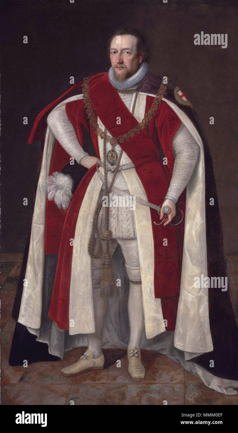 . English: Henry Brooke, 11th Baron Cobham (1564-1618/9) in Garter ...