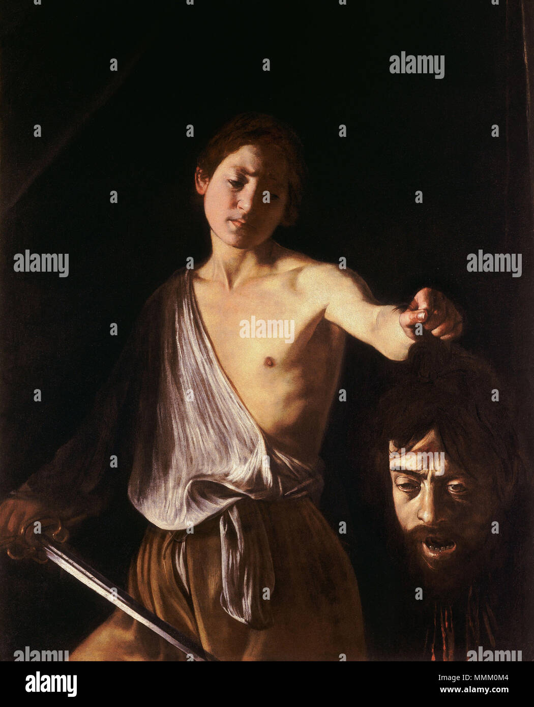 David with the head of Goliath.. between 1606 and 1607. Caravaggio ...