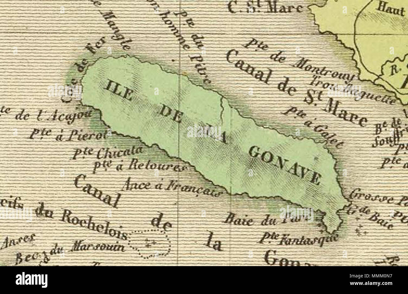 Gonave island map hi-res stock photography and images - Alamy