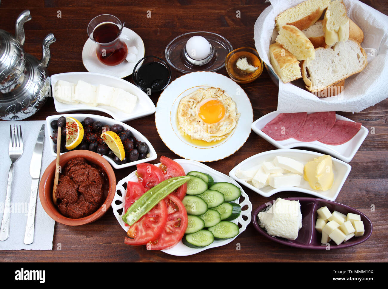 Traditional village turkish breakfast hi-res stock photography and ...
