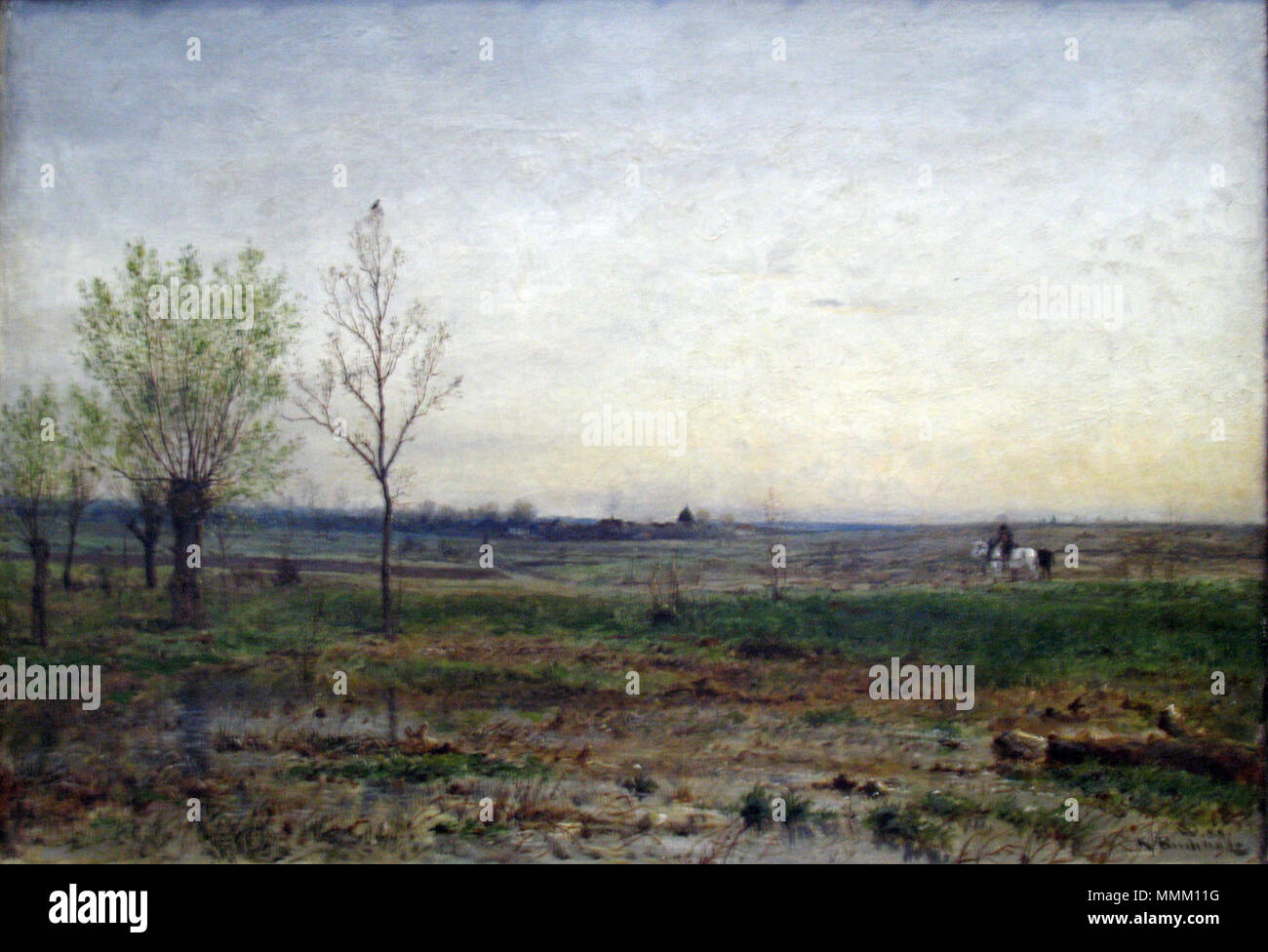 Landscape. 1889. 1889 Buchholz Landschaft anagoria Stock Photo - Alamy