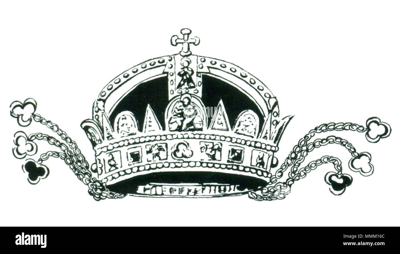. Illustration from the Fugger Chronicle Drawing of the Holy Crown of ...