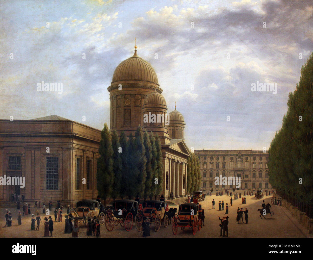 The cathedral church in Berlin. 1825. 1825 Hasenpflug Domkirche Berlin ...