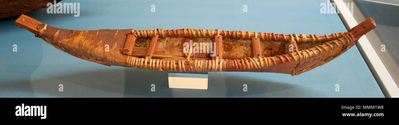 Alaska, canoe Alaska, canoe, model in the Vatican Museums Stock Photo ...