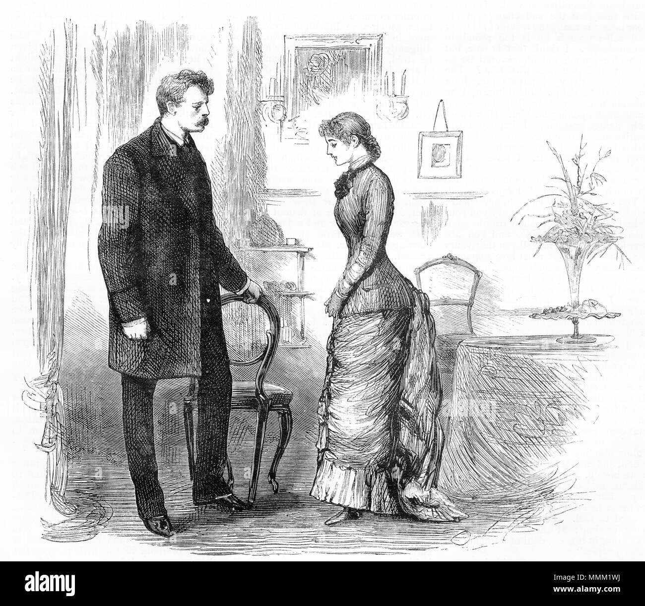 Courtship 1800s hi-res stock photography and images - Alamy