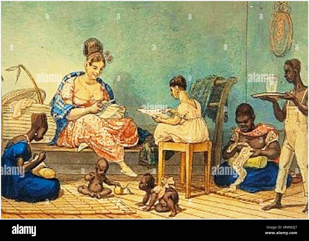 Família no Brasil Colonial Stock Photo - Alamy