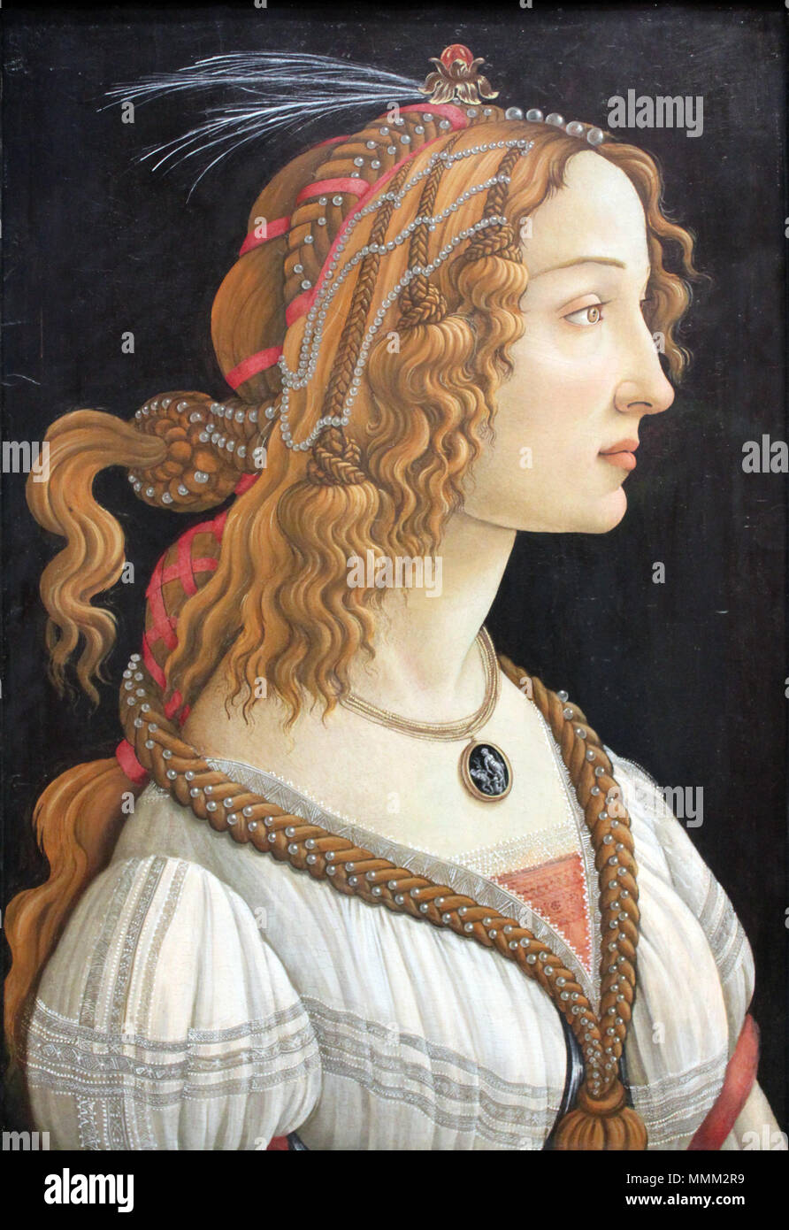 . English: Idealized Portrait of a Lady (Portrait of Simonetta Vespucci ...
