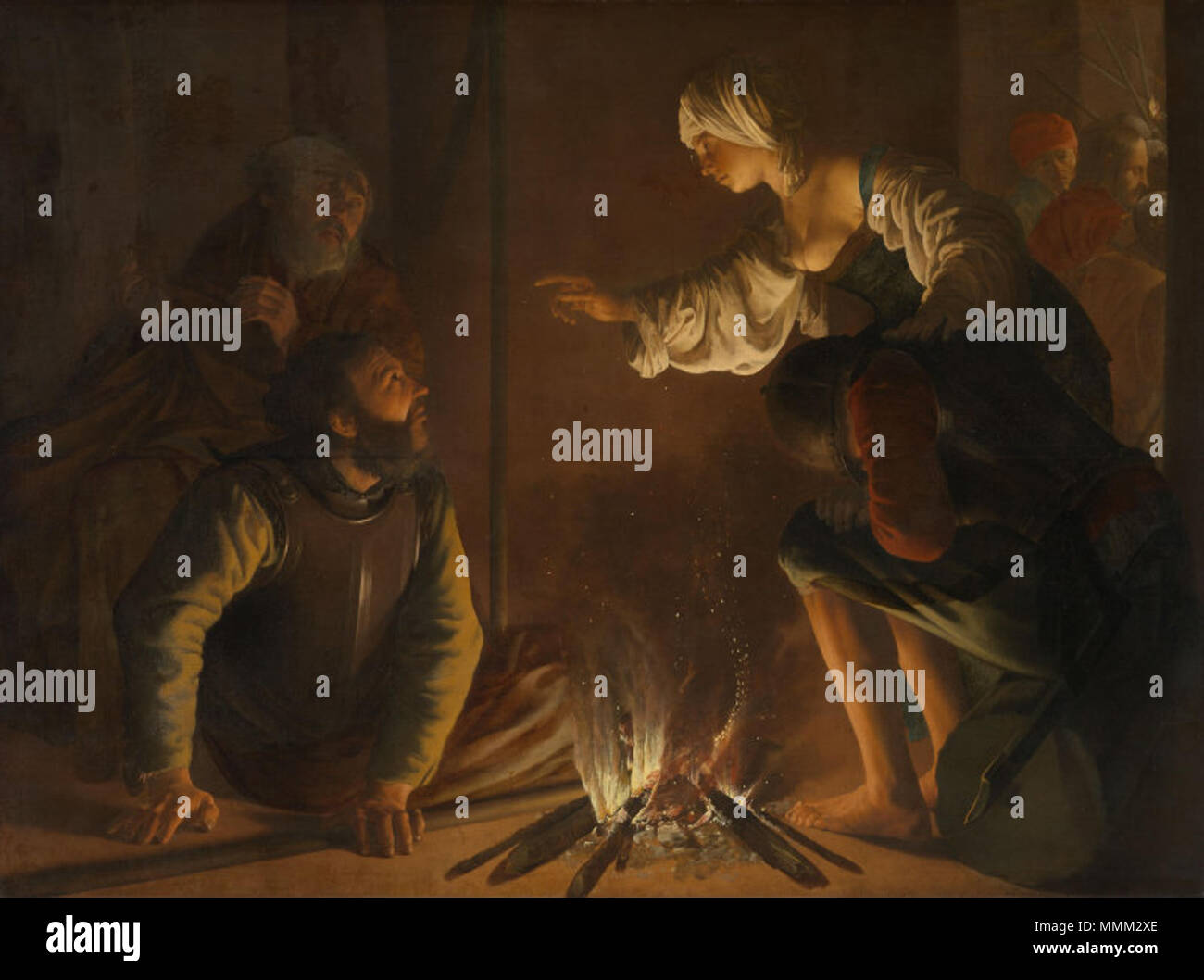 English: The Denial of Saint Peter . between 1626 and 1629. Hendrick ...