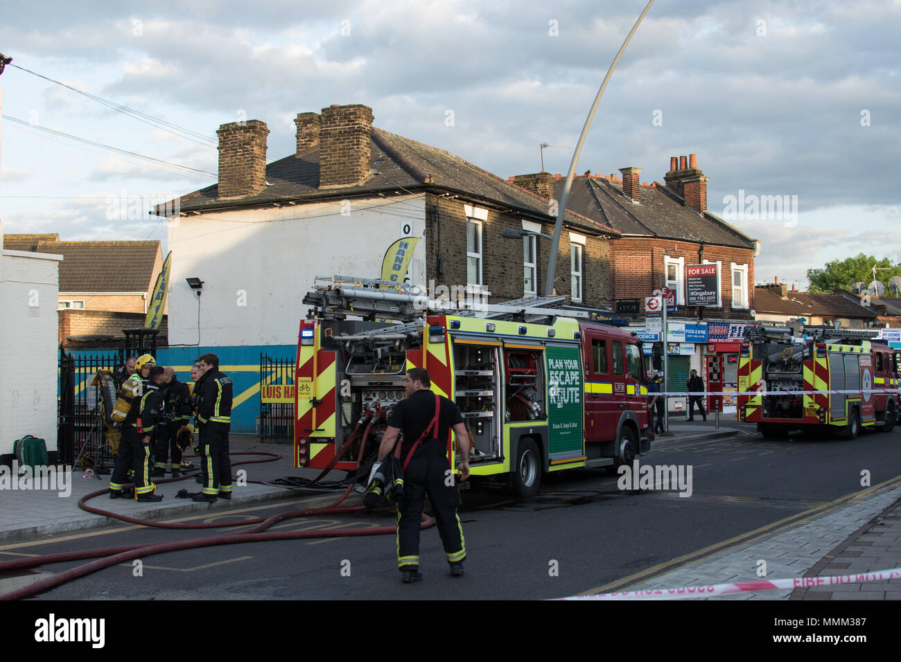 Team london brigade firefighters hi-res stock photography and images ...