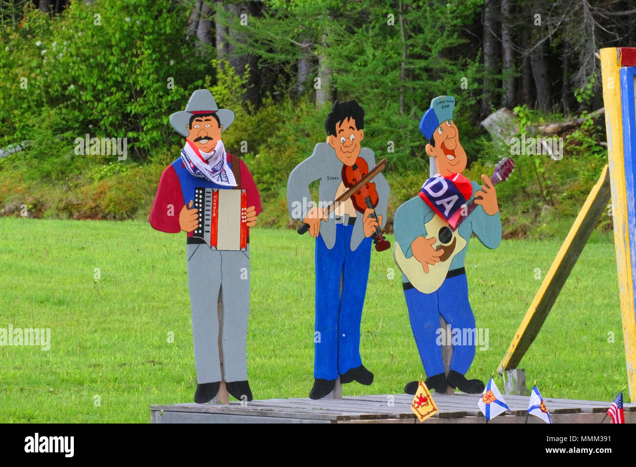 Three musicians at Codroy Valley, Newfoundland, Canada Stock Photo - Alamy