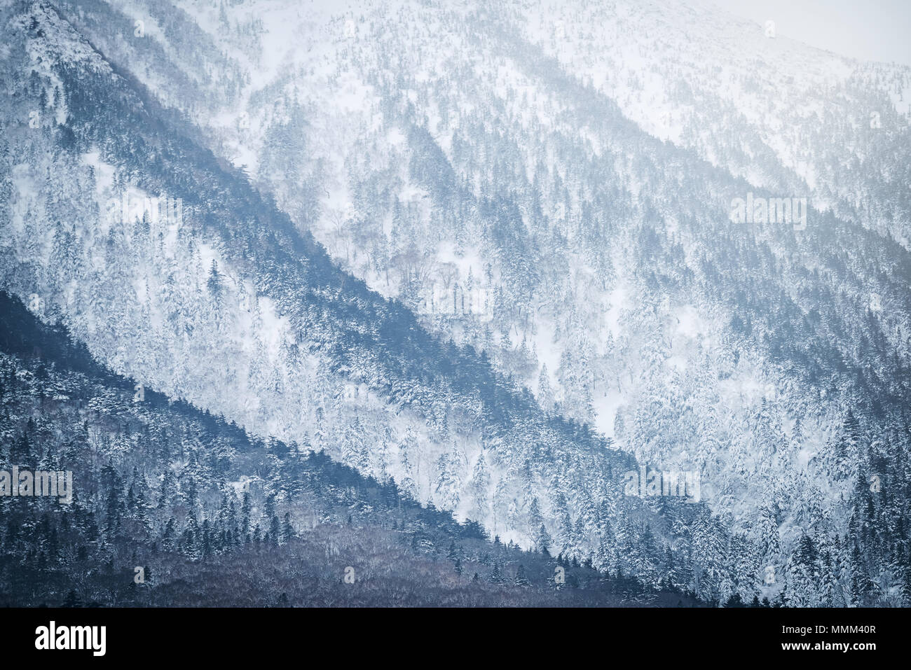 Majestic Mt.Iwate in winter and covered with snow Stock Photo - Alamy