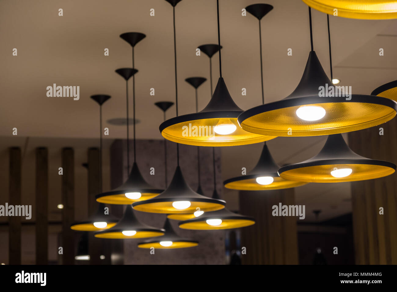 Light bulb hanging from ceiling hi-res stock photography and images - Alamy
