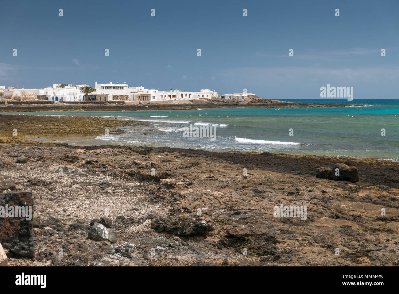 Caleta del Sebo, one of the two towns on the Canary Island of La ...