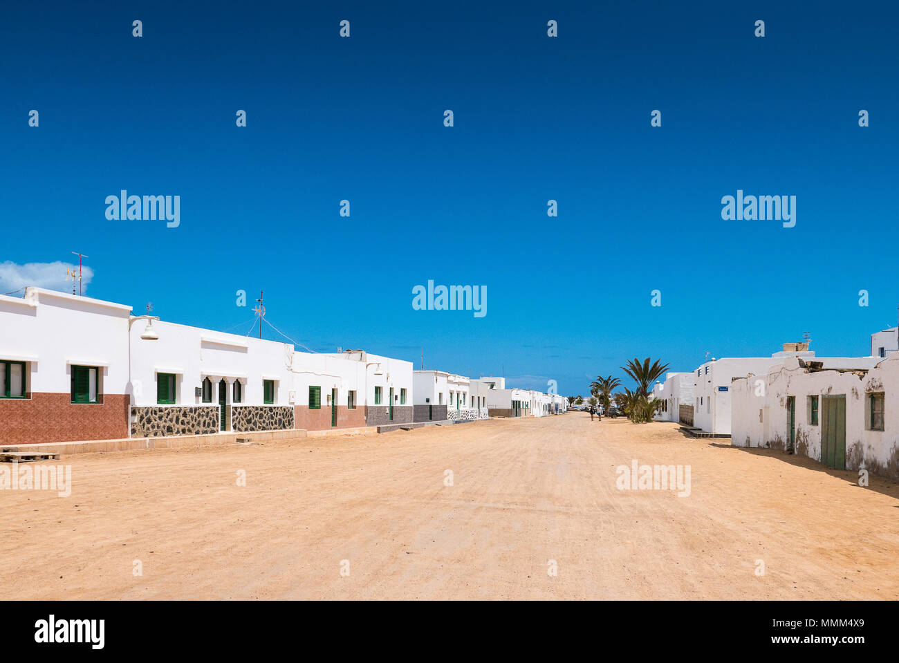 Caleta del Sebo, one of the two towns on the Canary Island of La ...