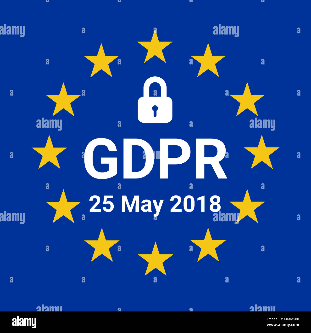 GDPR, general data protection regulation sign illustration Stock Photo ...