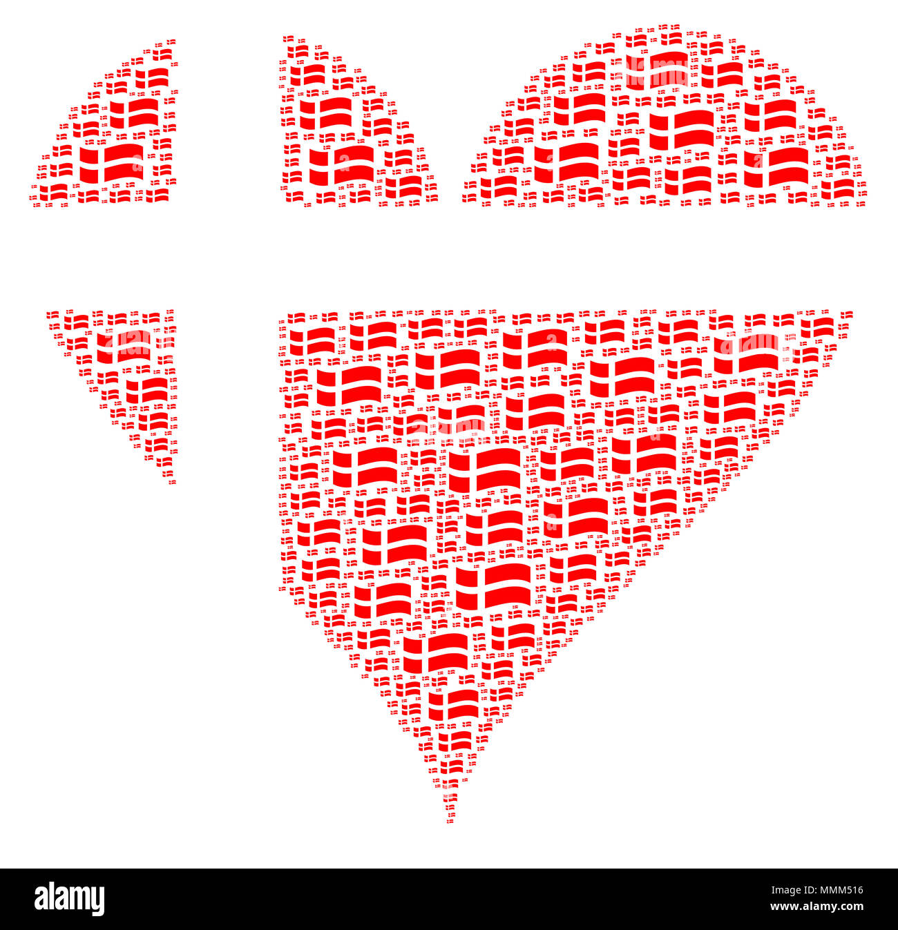 Love Denmark heart illustration Stock Photo - Alamy