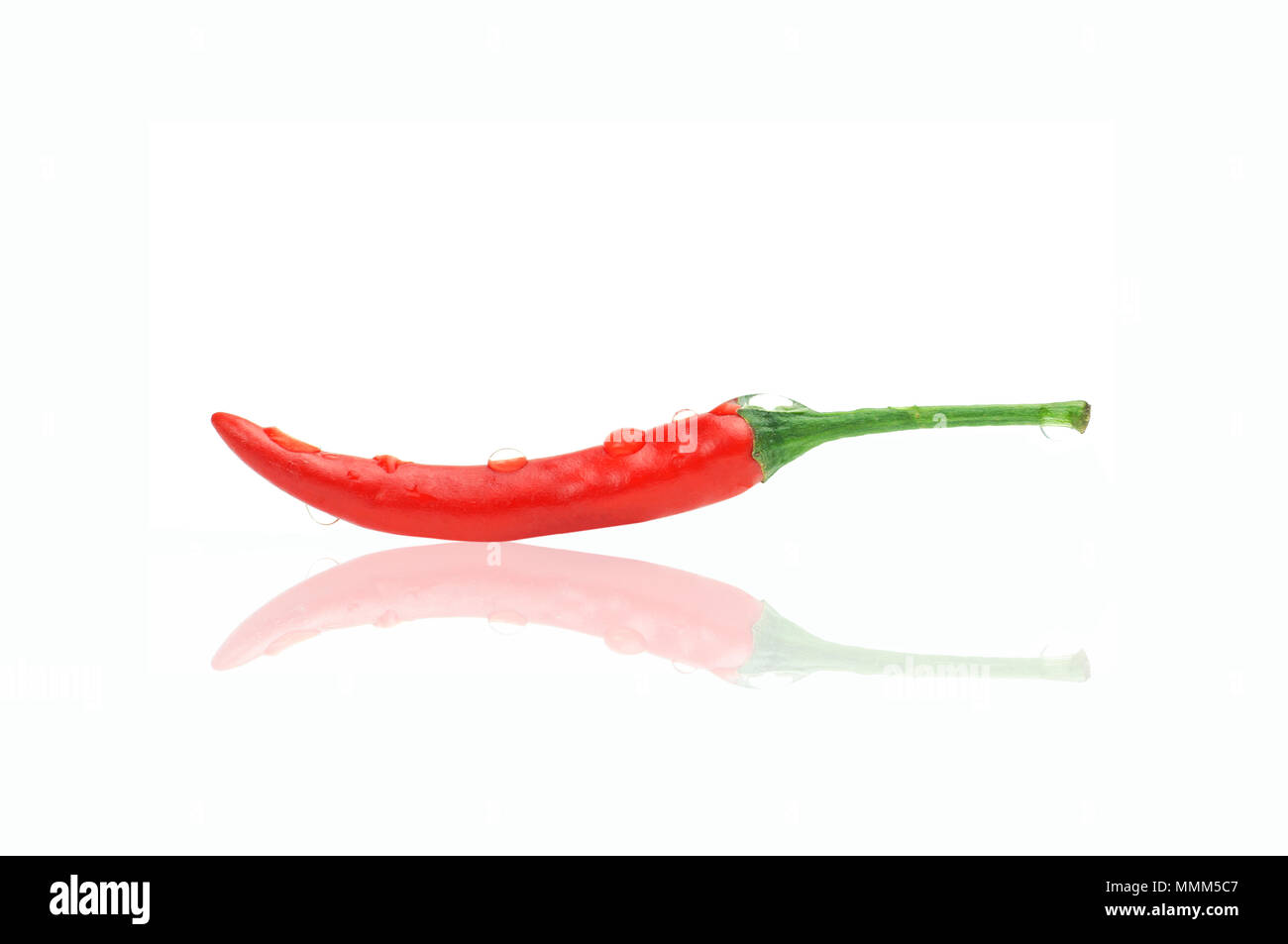 red chili isolated on white background Stock Photo - Alamy