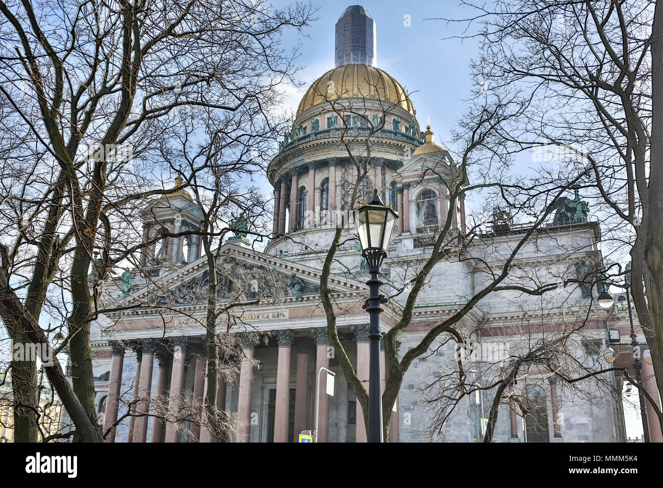 Saint Isaac's Cathedral or Isaakievskiy Sobor in Saint Petersburg ...