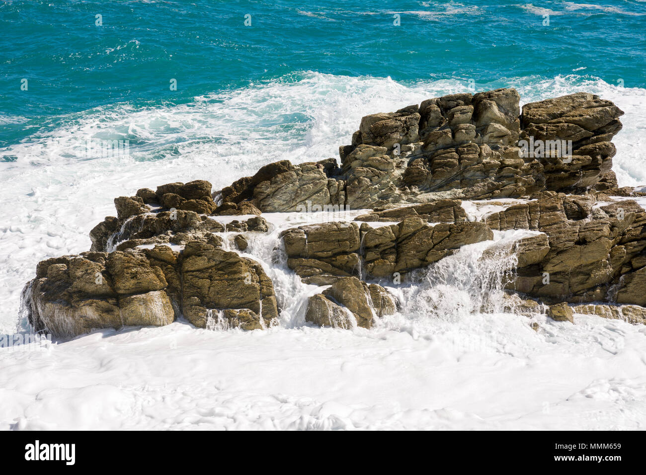 seascape on the coast of Varazze in Liguria Stock Photo - Alamy