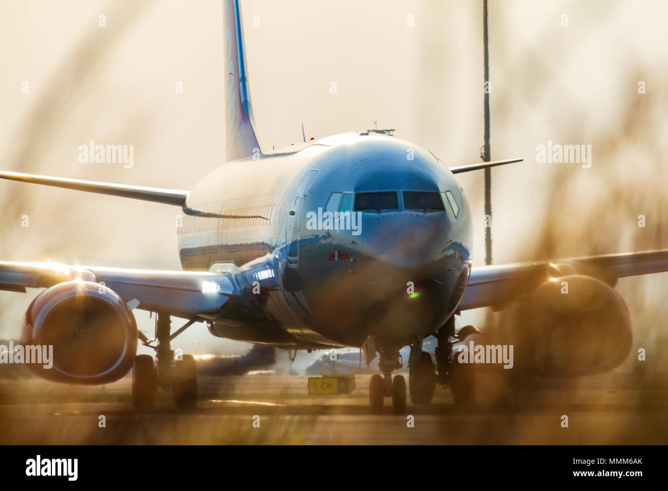 Larnaca, Cyprus - April 29, 2018: Jet2 Boeing 737 passenger plane on ...