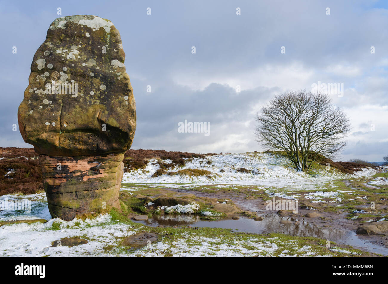 Cork Stone on Stanton Moor is a cork shaped natural feature. The ...