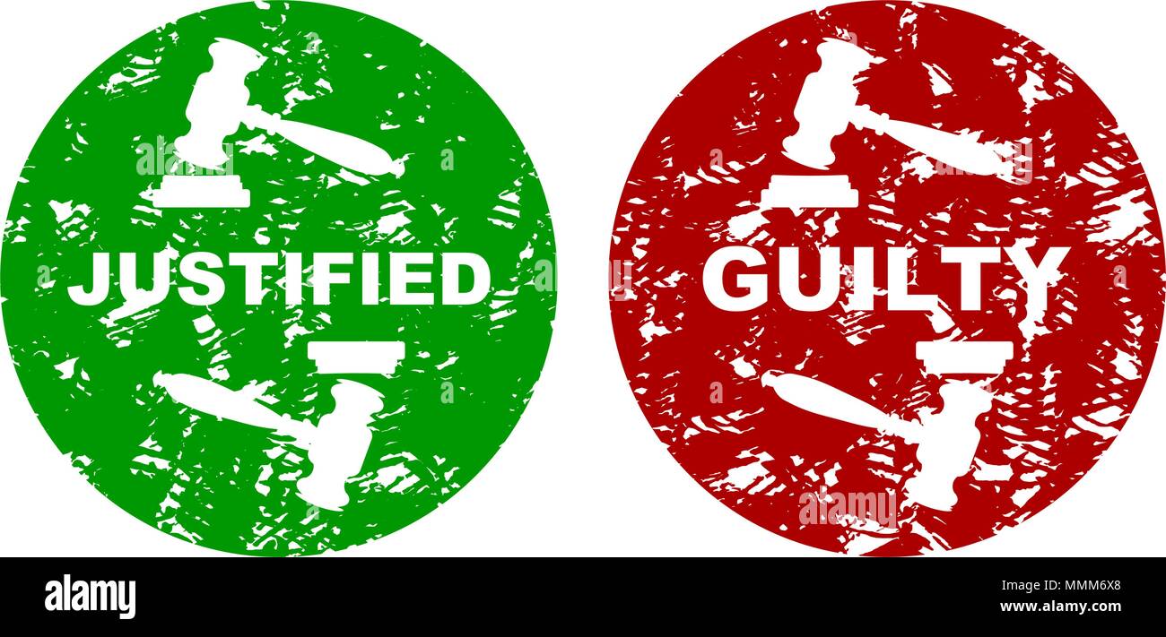 Judicial press rubber stamp guilty and justified. Not guilt grunge ...