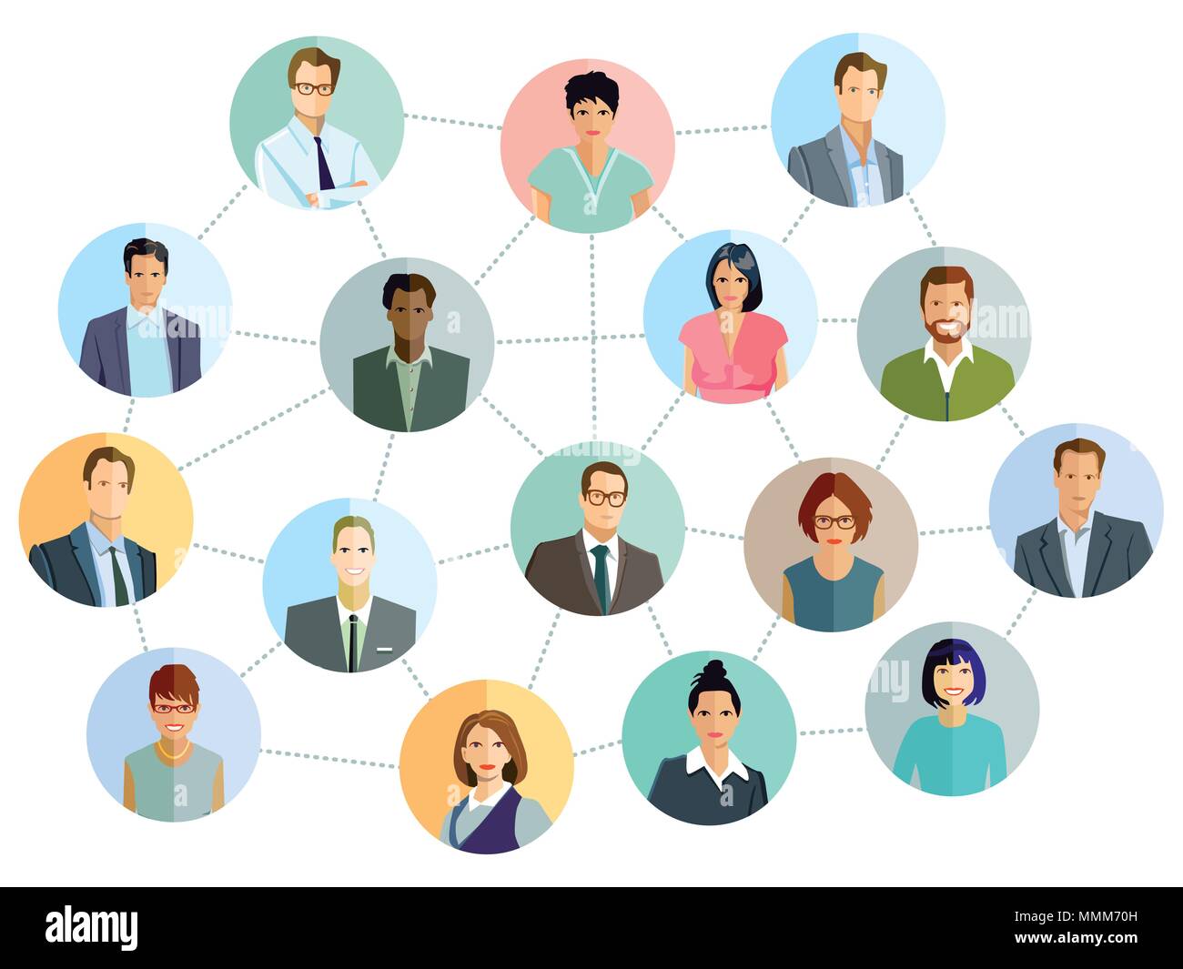 Cooperation and Partnership, International Connection Stock Vector ...