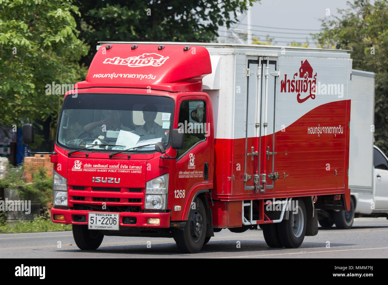 CHIANG MAI, THAILAND - APRIL 20 2018: Fast Delivery Truck of PRESIDENT ...