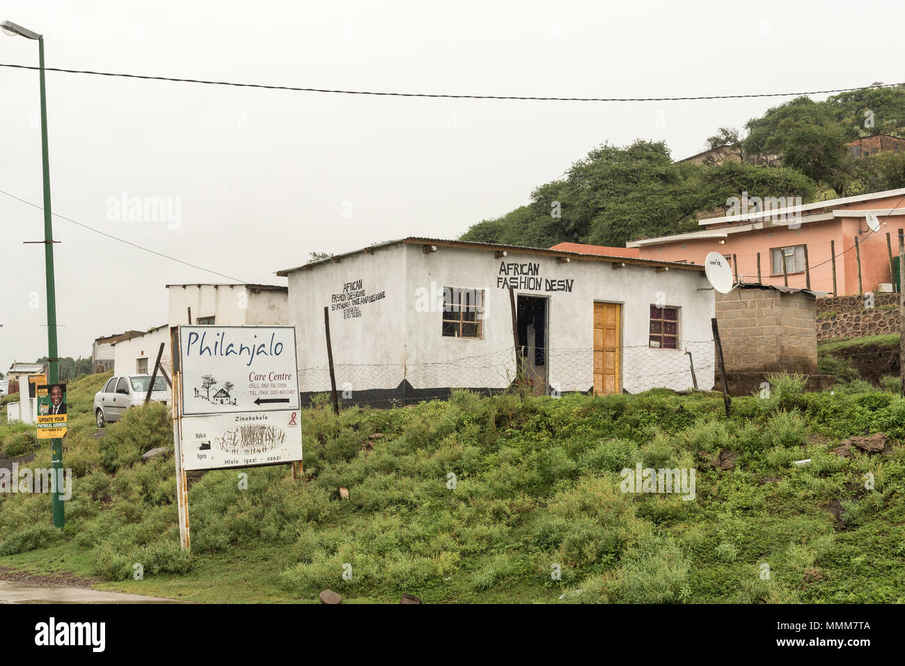 Landscape south africa zulu village hi-res stock photography and images ...