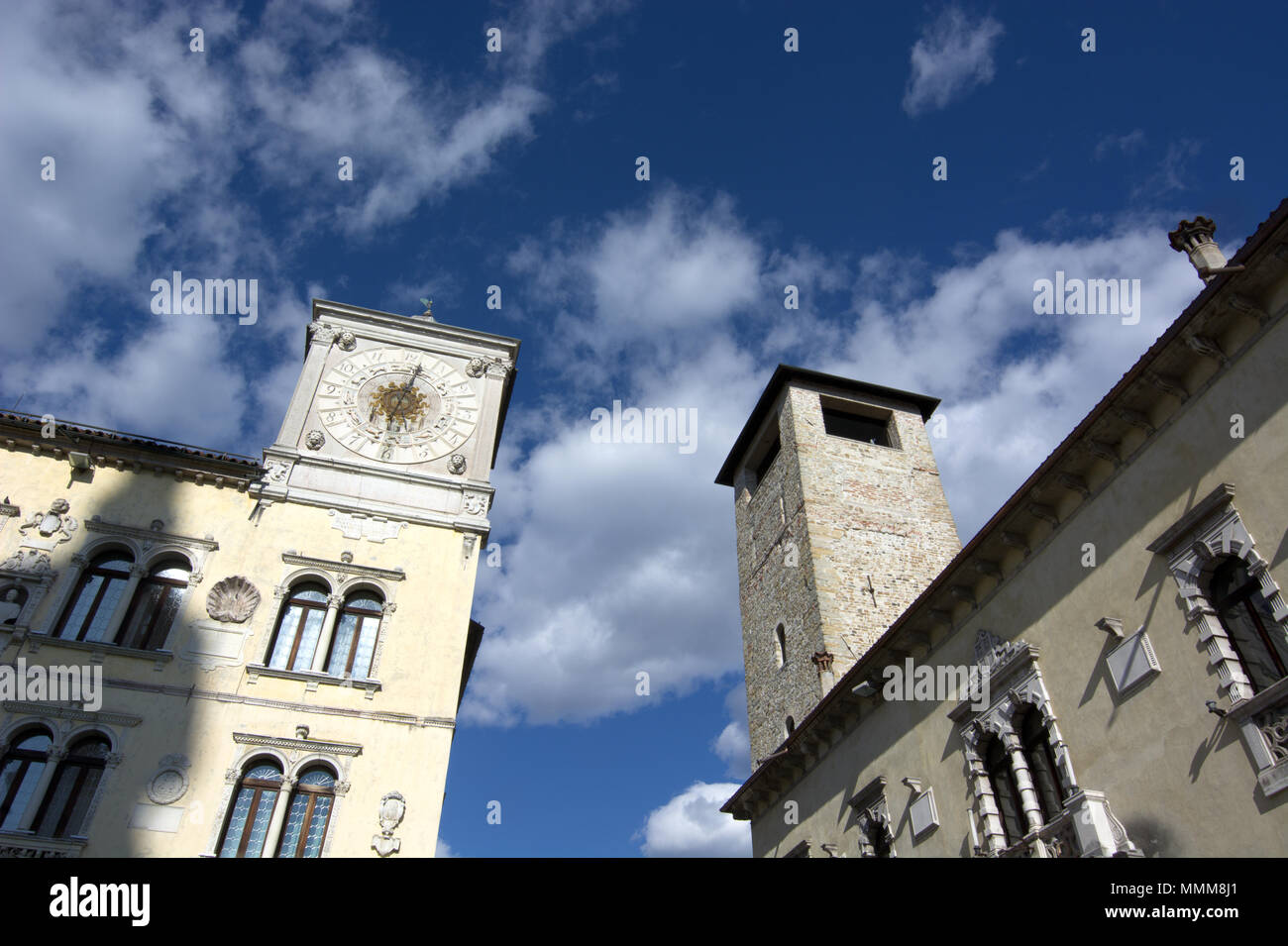 The city of Belluno in Veneto, Italy, in the heart of the Dolomites,the ...