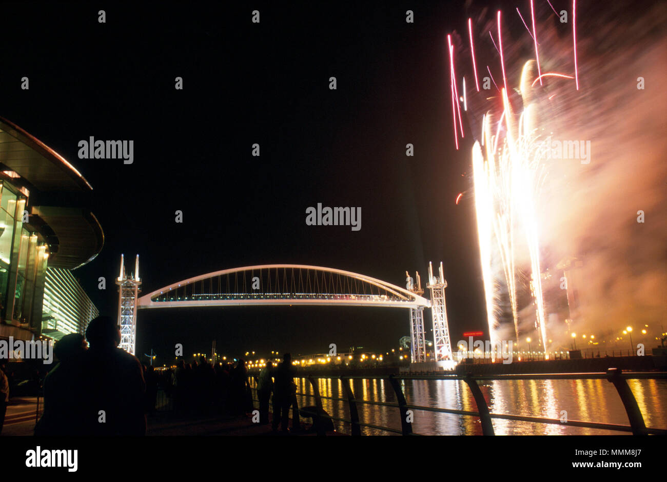 Millennium bridge fireworks hi-res stock photography and images - Alamy