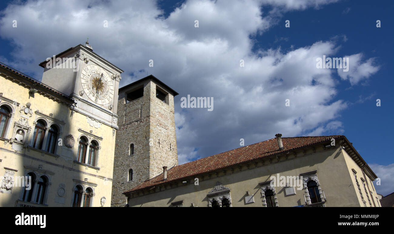 The city of Belluno in Veneto, Italy, in the heart of the Dolomites,the ...