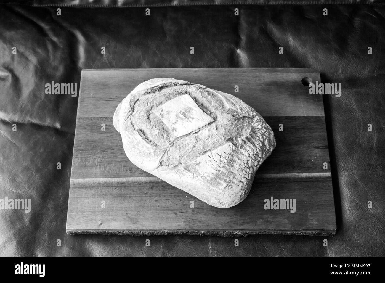 Loaf bread bun on Black and White Stock Photos & Images - Alamy