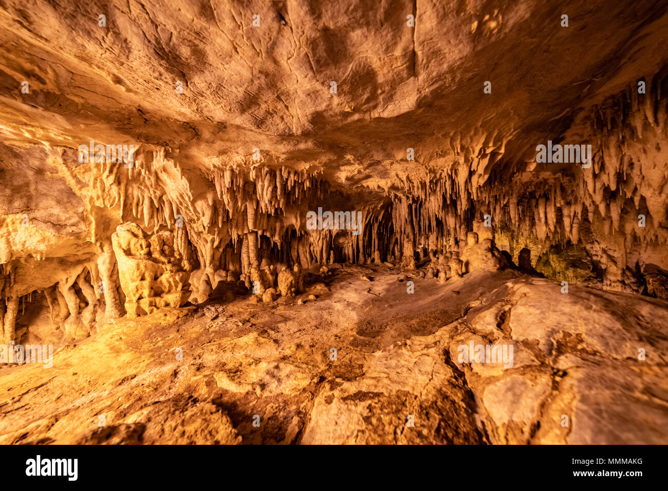 Millions Years Old mineral formation on a cave ceiling known as ...