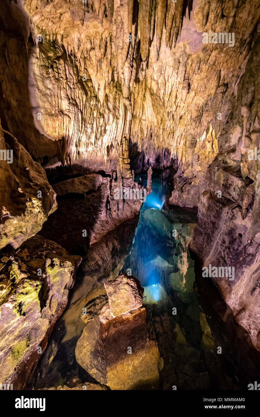 Millions Years Old mineral formation on a cave ceiling known as ...