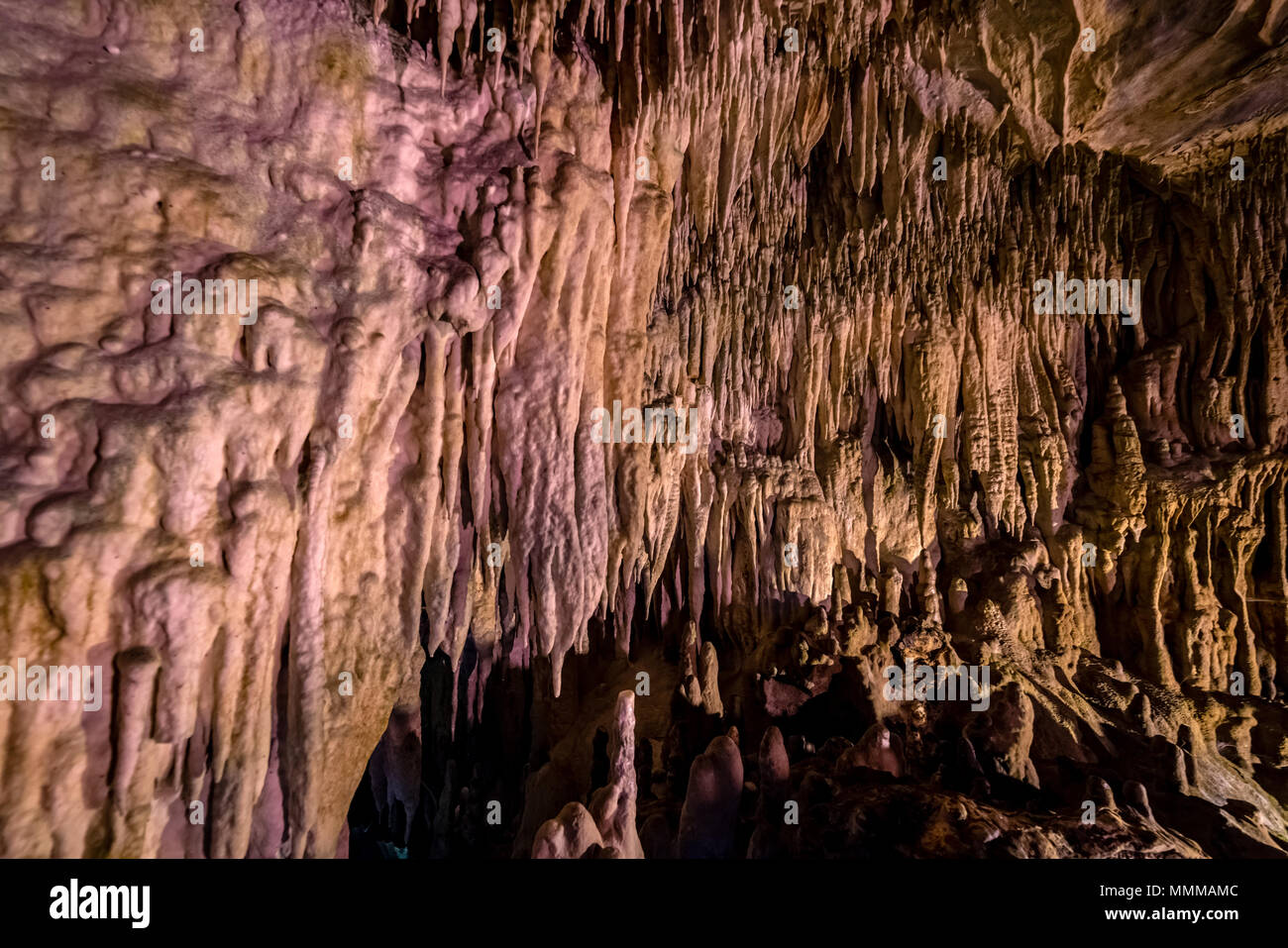 Millions Years Old mineral formation on a cave ceiling known as ...