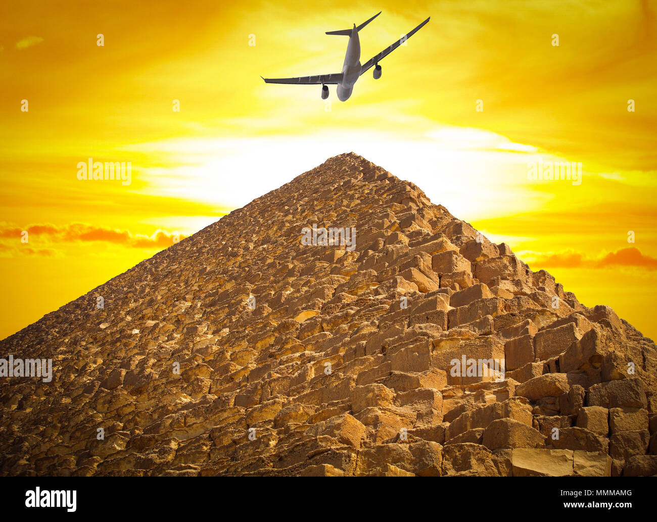 pyramids of the pharaohs in Giza. Cairo, Egypt Stock Photo - Alamy