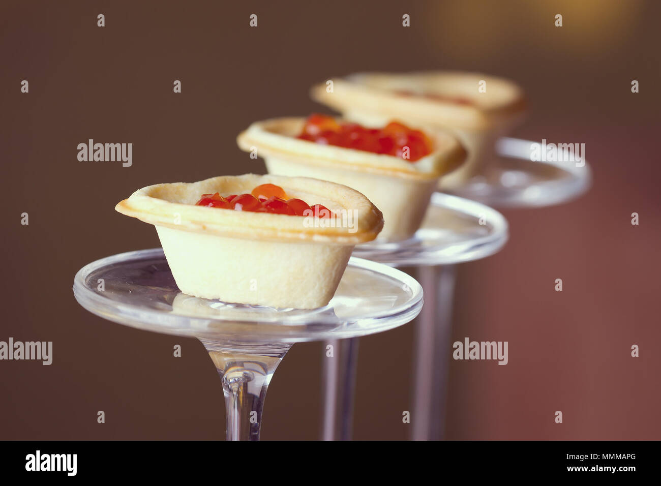 Salmon roe tartlet hi-res stock photography and images - Alamy