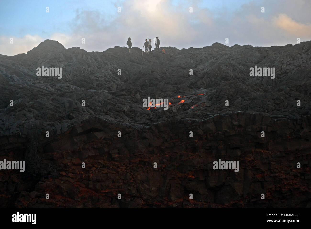 Hot lava flow people hi-res stock photography and images - Alamy