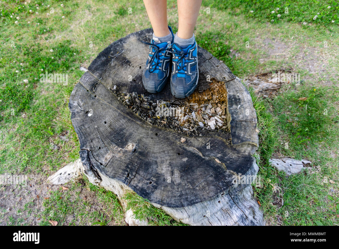Female walker mountain foot path hi-res stock photography and images ...